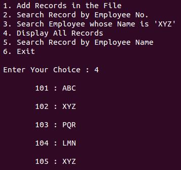 C++ program to add & read contents of file